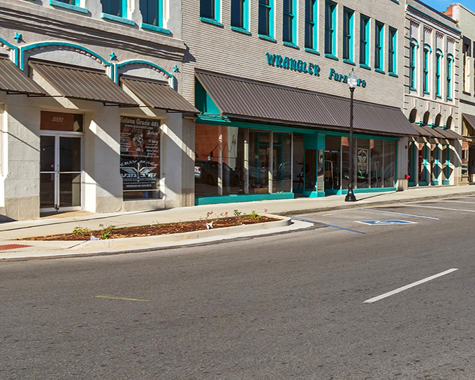 Downtown Meridian's historic storefronts with their distinctive turquoise accents offer a visual feast that's as welcoming as a front porch on a summer evening.