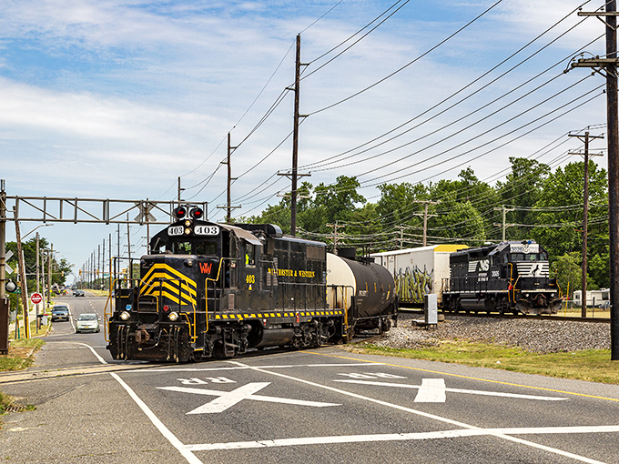 That Wawa canopy reaches for the sky like it's protecting something sacred - and around here, it basically is.
