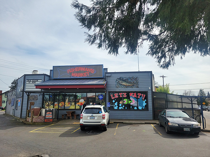 Even on overcast Oregon days, this unassuming seafood haven stands ready to transform your lunch hour into a coastal getaway.