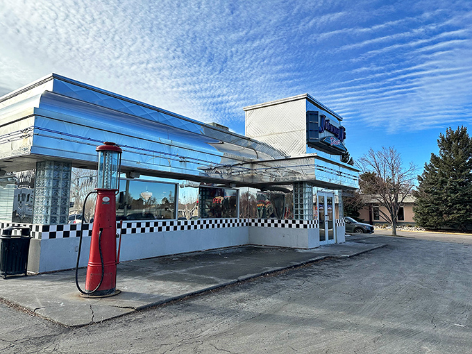 That vintage gas pump isn't just decoration&mdash;it's a promise that the fuel inside will power your nostalgia engines just as effectively.