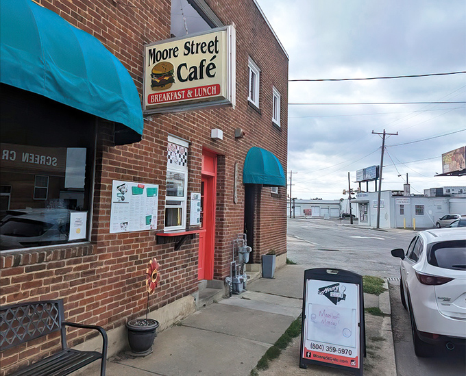 That turquoise awning isn't just decoration – it's a promise that something wonderful awaits inside this unassuming Richmond treasure.