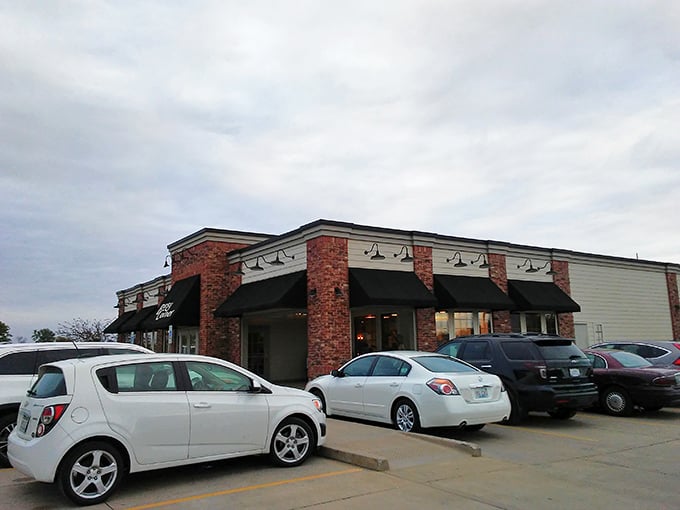 Even on cloudy days, Busy Corner's welcoming exterior promises sunshine on a plate &ndash; the kind that comes breaded, fried, and bigger than your head.