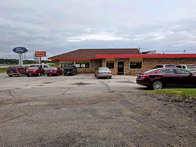 The Kernel Restaurant stands proud on Owatonna's main drag, a beacon of homemade goodness that's fed generations.