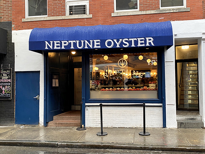 That blue awning beckons like a seafood siren's call&mdash;resistance is futile, and frankly, why would you even try?