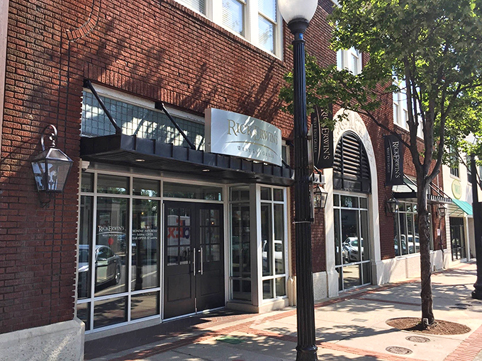 Nestled among Greenville's charming West End district, this steakhouse stands like a beacon for carnivores seeking refuge from mediocre meals.