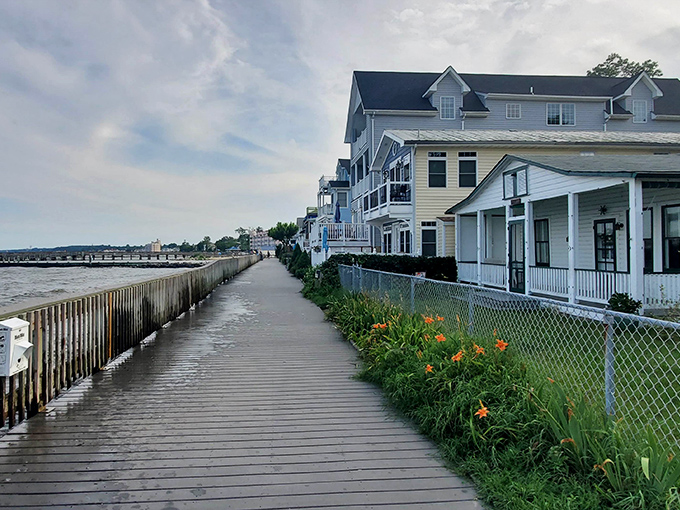North Beach's boardwalk offers waterfront living without the waterfront prices. Where retirement dreams meet Chesapeake Bay reality.