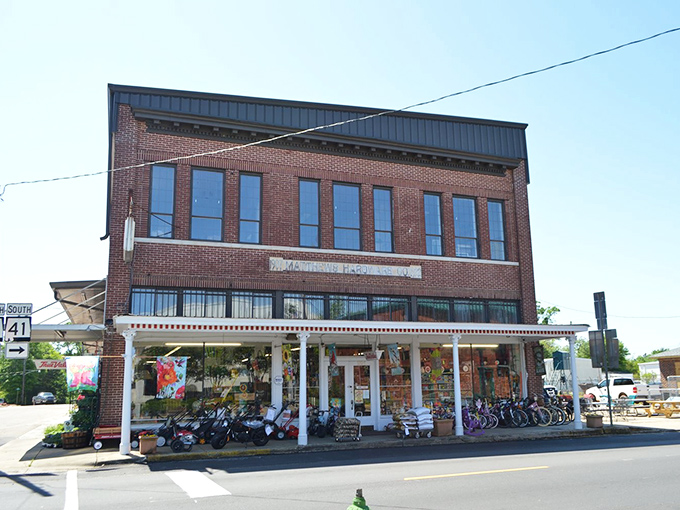 Camden's iconic water tower stands guard over downtown, a beacon reminding you that small-town charm still exists in America.
