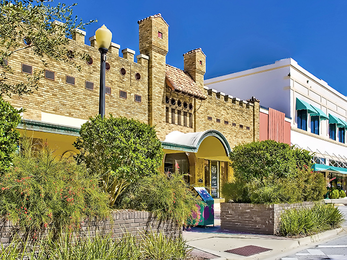 The castle-like Rhodesbilt Arcade stands as downtown Lake Wales' crown jewel, a Mediterranean Revival masterpiece that transports visitors to Florida's roaring 1920s.