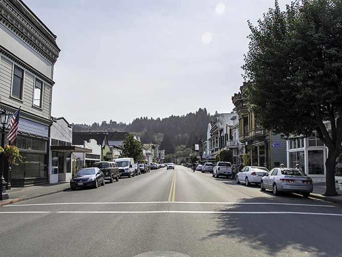 Main Street Ferndale looks like a movie set, but unlike Hollywood facades, these Victorian beauties house real shops where locals actually buy their socks and sourdough.