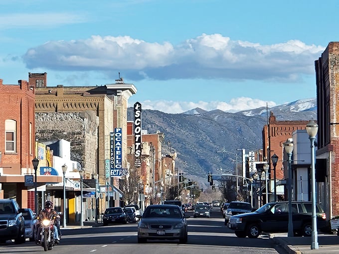 Downtown Pocatello welcomes you with historic brick buildings and blue skies that seem to stretch forever. Small-town charm with big-time character.