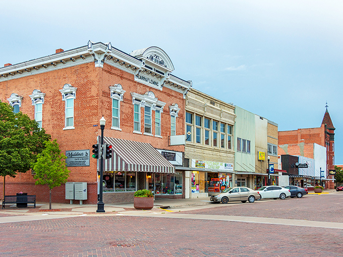 Historic charm meets small-town hospitality on Lexington's Washington Street, where brick buildings whisper stories of the past while housing today's thriving businesses.