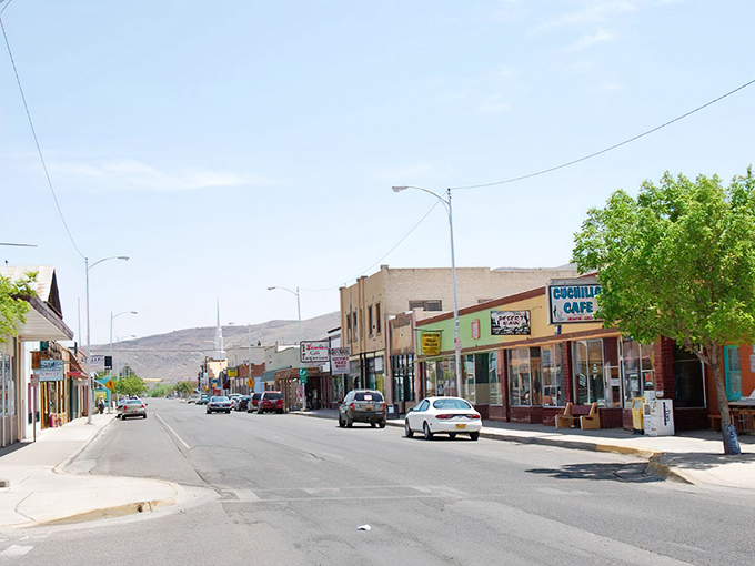 Downtown Truth or Consequences looks like someone hit pause on 1955, and honestly, nobody's complaining about it.