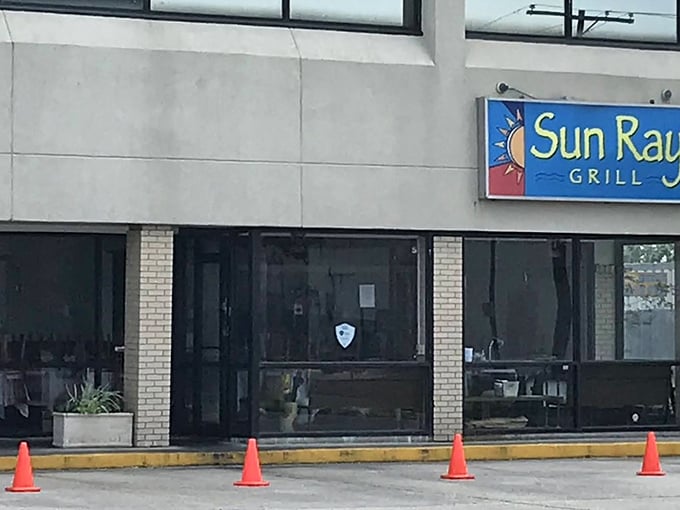 The unassuming exterior of Sun Ray Grill hides culinary treasures within, like finding a pearl in an oyster you almost passed by.