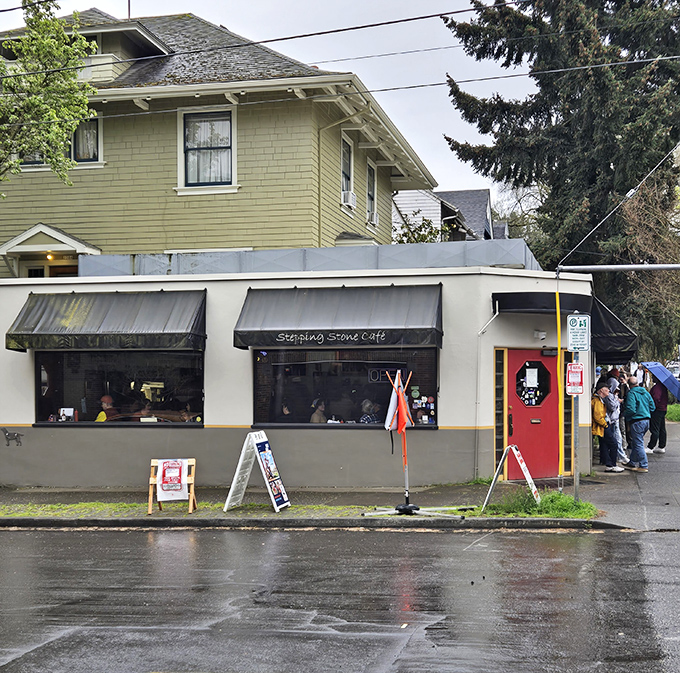 Sometimes the best treasures hide behind the most unassuming facades, like this neighborhood gem.