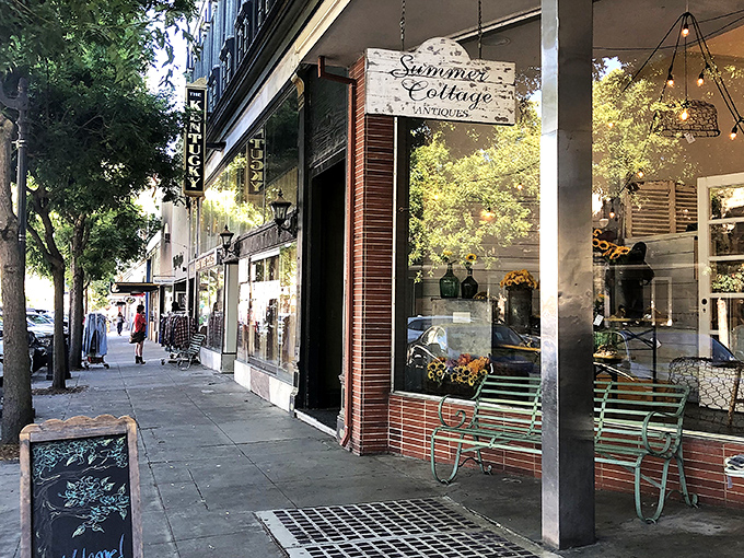 Summer Cottage Antiques beckons from Petaluma's historic downtown, its charming storefront promising treasures that HGTV designers would fight over.