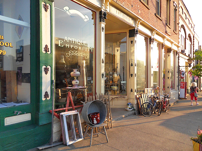 That charming storefront with the red door isn't just an entrance&mdash;it's a portal to every decade you've ever lived through.