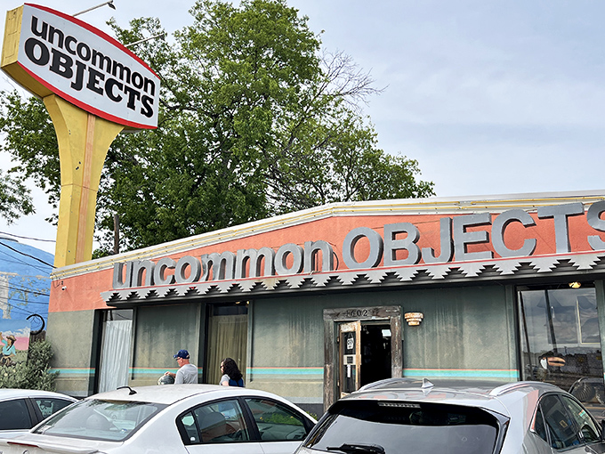 That iconic yellow sign beckons treasure hunters like a lighthouse guides ships to shore.