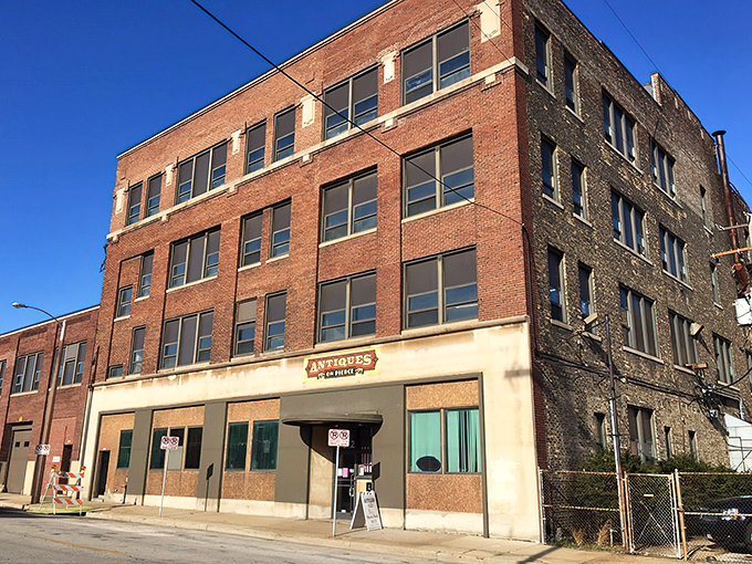 The unassuming brick exterior of Antiques on Pierce belies the wonderland of treasures waiting inside this Milwaukee landmark.