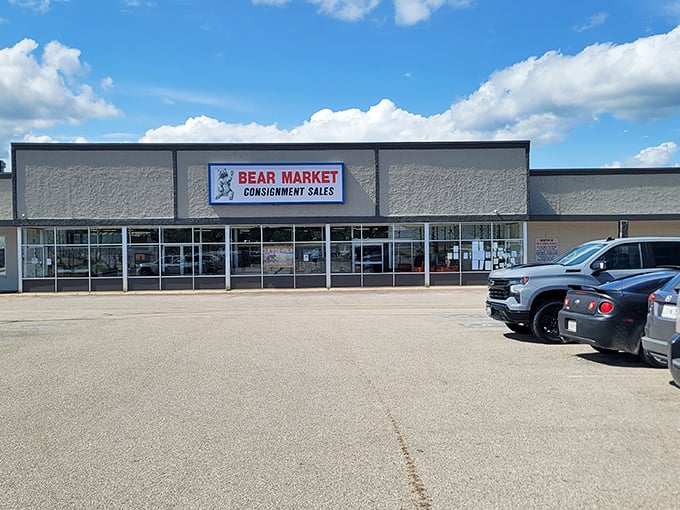 The storefront beckons like a siren call to bargain hunters, with its no-nonsense exterior hiding treasures that would make any thrift store enthusiast weak at the knees.