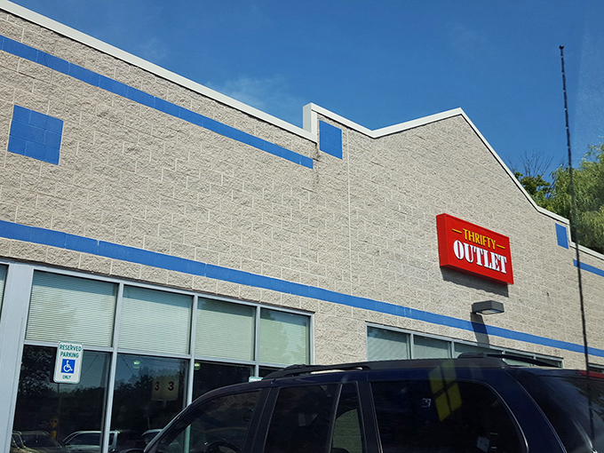 The unassuming exterior hides a bargain hunter's paradise. Like finding a secret speakeasy, but instead of cocktails, you'll discover discounts that make your wallet sing.