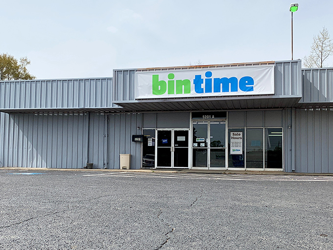The unassuming exterior of Bintime in Mauldin hides a treasure trove of bargains within. Like a discount speakeasy, you need to know what's behind those doors.