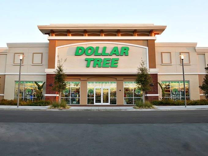 The iconic green signage beckons bargain hunters like a beacon of affordability in Jefferson City's retail landscape.