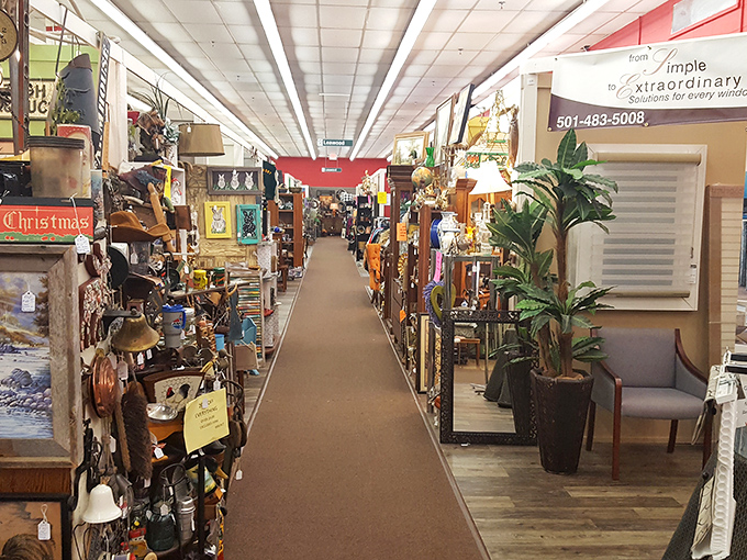 Long aisles of treasures stretch before you like a time-traveling expedition. Every booth offers a new decade to explore.