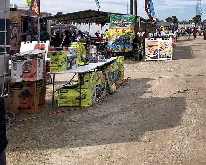 The treasure hunt begins! Pathways between vendor stalls create a labyrinth of possibility where one person's castoffs become another's prized discoveries.