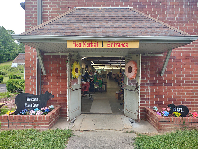"Hi Y'all" isn't just southern hospitality&mdash;it's the siren call of treasures waiting inside this unassuming brick entrance to bargain paradise.