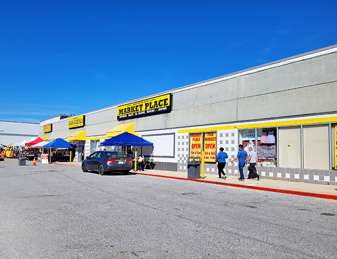 The unassuming exterior of Washington Boulevard Marketplace hides a treasure trove within. Weekend bargain hunters, your mothership has landed in Elkridge!
