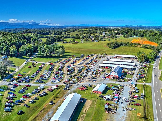 Paradise for treasure hunters! The Jonesborough Flea Market sprawls across acres of Tennessee countryside, beckoning with the promise of undiscovered gems.