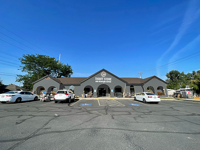 The unassuming exterior of St. Vincent de Paul Thrift Store in Meridian hides a treasure trove within. Like finding a five-star restaurant in a gas station!