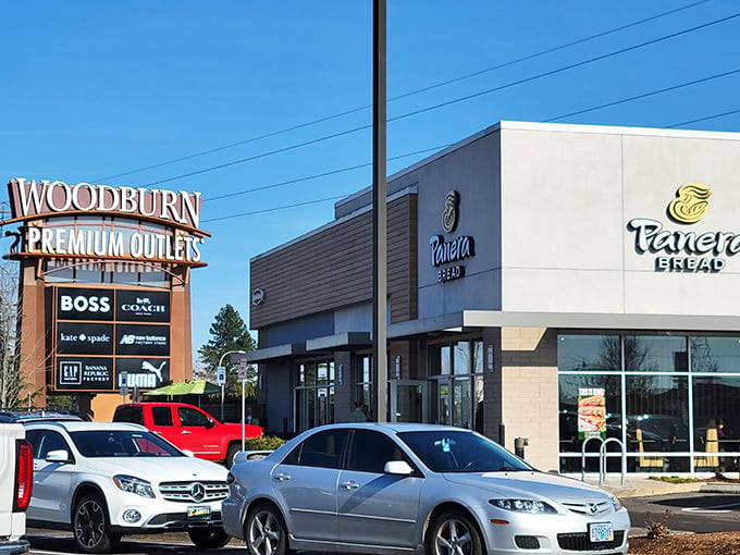 The Cosmetics Company Store welcomes you with that distinctive Northwest architectural flair that makes shopping feel almost civilized.