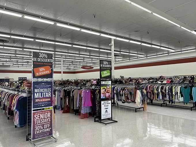 Welcome to treasure hunter heaven! City Thrift's sprawling interior promises adventures in bargain hunting that'll make your wallet sing with joy.