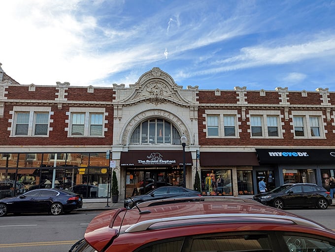 The iconic brown awning with white elephant logo welcomes treasure hunters to this Andersonville institution, where shopping and charity beautifully collide.