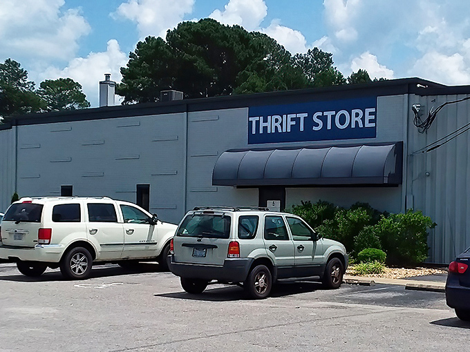 The unassuming exterior of JCI Thrift Store belies the wonderland of treasures waiting inside this Smithfield landmark.
