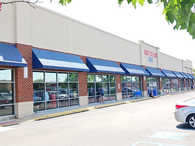 Those blue awnings beckon like sirens calling sailors, except here the treasure doesn't require a map.