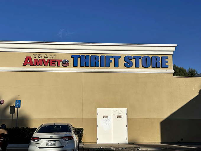 The beige exterior might not scream "retail excitement," but inside this unassuming building lies a treasure hunter's paradise where bargains await.
