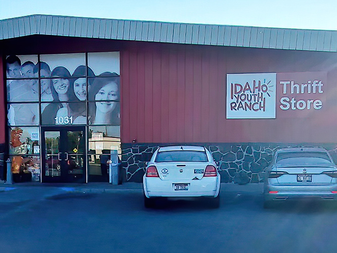 The iconic red exterior of Idaho Youth Ranch beckons like a treasure chest waiting to be opened. Adventure and bargains await inside this Nampa landmark.