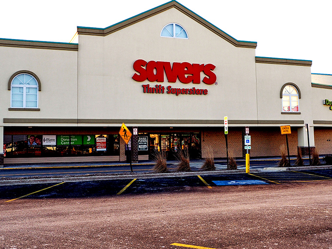 The unassuming exterior of Savers belies the treasure trove within&mdash;like finding a speakeasy behind a phone booth, but for vintage Versace instead of vodka.