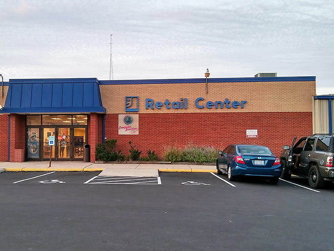 The unassuming brick exterior of Triad Goodwill belies the treasure trove within &ndash; like finding out your quiet neighbor was once a rock star.