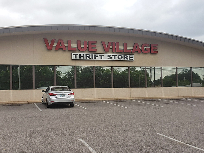 The unassuming exterior of Value Village in Del City hides a treasure trove within, like finding the world's greatest garage sale with air conditioning.