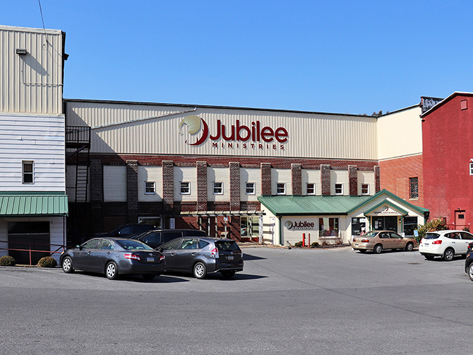 The unassuming exterior of Jubilee Ministries belies the treasure trove within&mdash;like finding a gourmet meal at what looks like a greasy spoon.