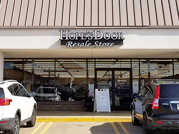 The unassuming storefront hides a treasure trove within. Like finding a secret passage in your favorite childhood book, stepping through these doors begins the adventure.