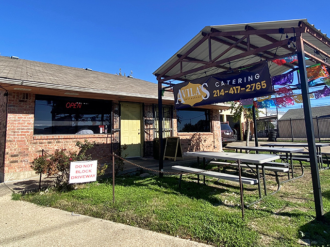 The unassuming brick exterior of Avila's hides culinary treasures that have Dallas locals forming lines faster than summer thunderstorms.