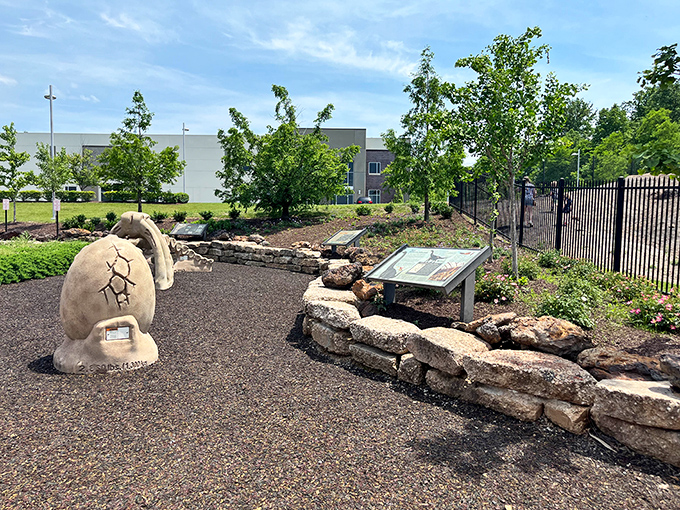 Life-sized fossil replicas dot the landscape at Dinosaur Park, where ancient history meets suburban Maryland in a delightfully educational collision.