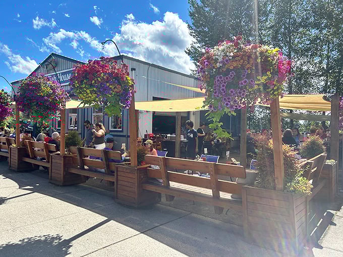 Andy's Fish House welcomes seafood pilgrims with hanging flower baskets and a cozy outdoor patio. Pacific Northwest charm at its most delicious.