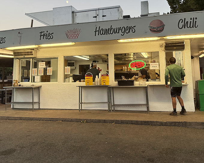 That classic white exterior has been calling hungry travelers like a beacon since Eisenhower was president.