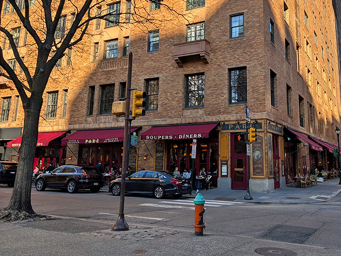 Parc's iconic burgundy awnings and wicker chairs transform this Rittenhouse Square corner into a slice of Paris that even Hemingway would approve of.