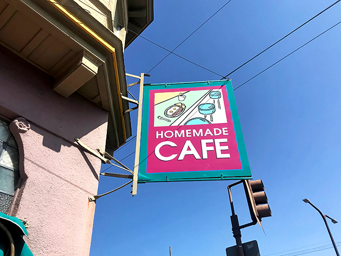 A classic diner exterior that promises no pretension, just honest food that's been keeping Berkeley locals coming back since the 1970s.